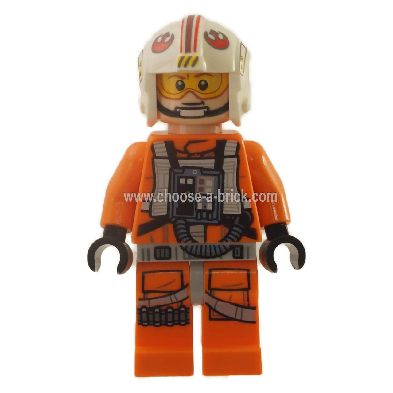 LEGO® Star Wars Minifigure: Luke Skywalker, Orange Rebel Pilot Outfit ...
