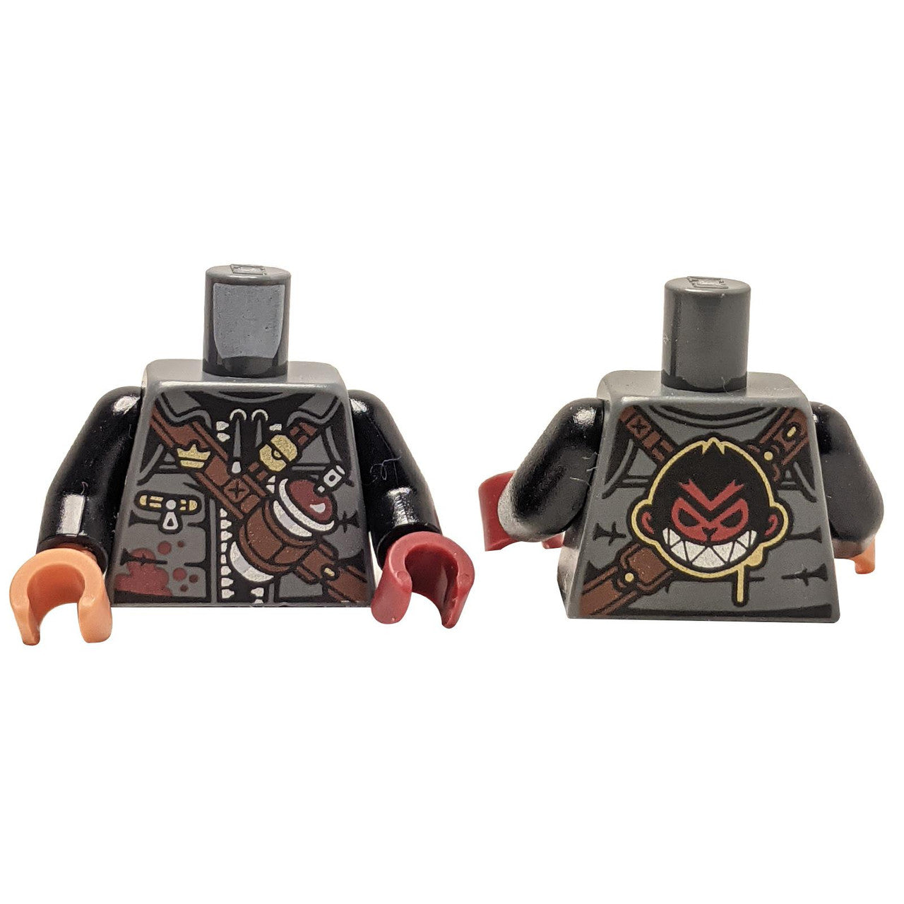 Unleash Chaos with the LEGO® Dark Warrior Torso - Intricate Weapons and ...