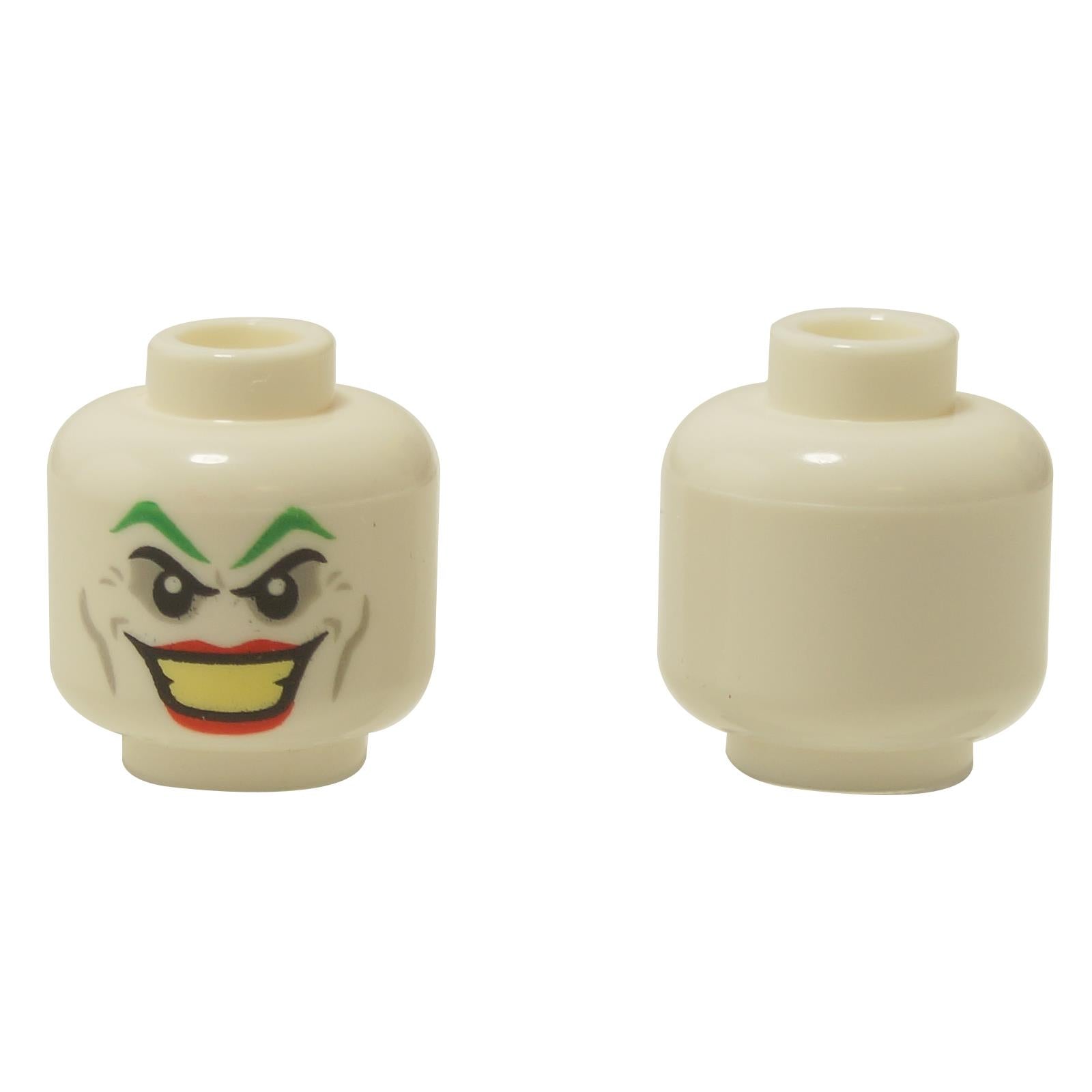 LEGO® Minifigure Head – Green Eyebrows & Grinning Face (3626pb1487 ...